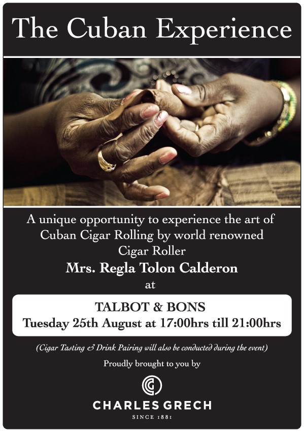 Talbot & Bons - The Cuban Cigar Rolling Experience :: Kingfisher Sport ...